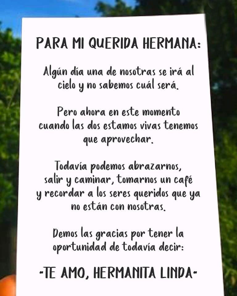 Para Mi Querida Hermana: - FRASES.PW
