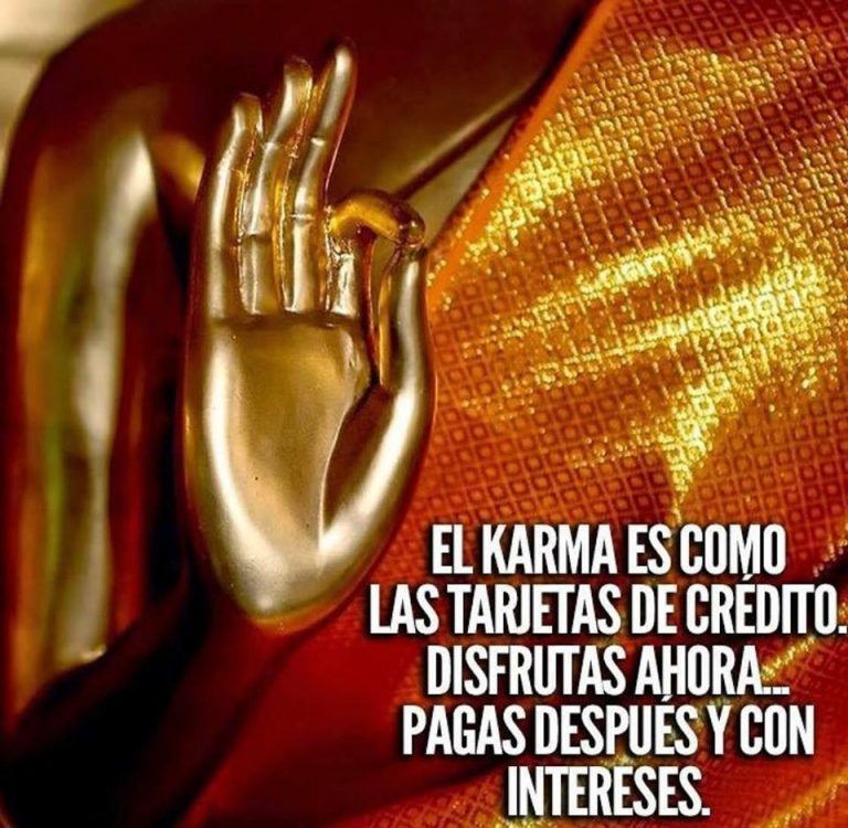 El karma es como las tarjetas de crédito - FRASES.PW