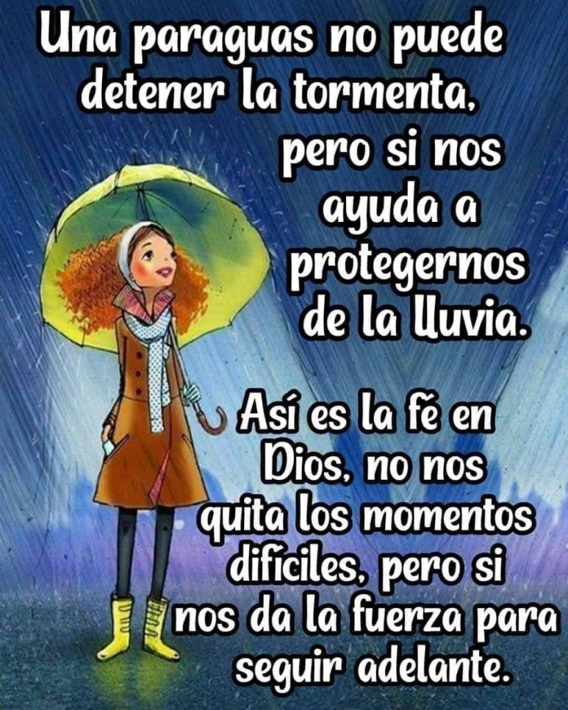 Un paraguas no va a detener la tormenta pero si nos ayuda a protegernos ...