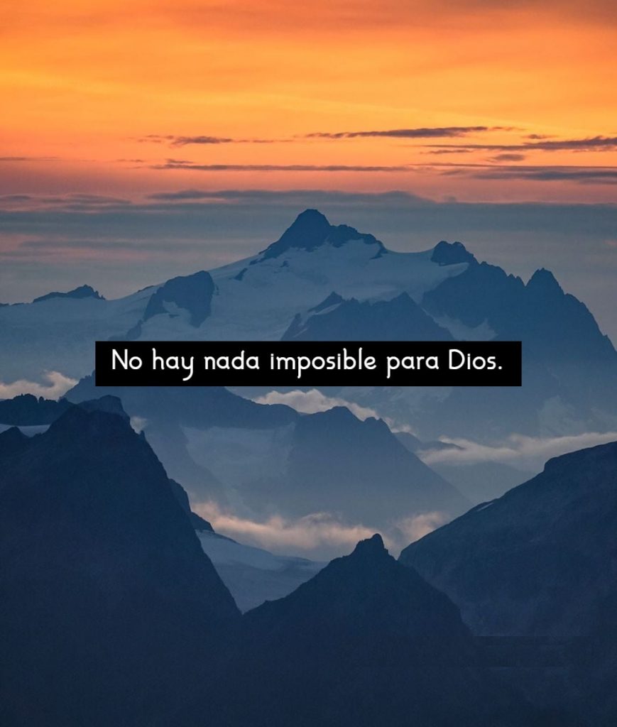 No hay nada imposible para Dios - FRASES.PW No hay nada imposible para Dios - FRASES.PW
