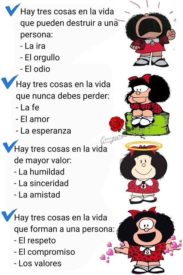 Hay tres cosas en la vida que pueden destruir a una persona: - FRASES.PW