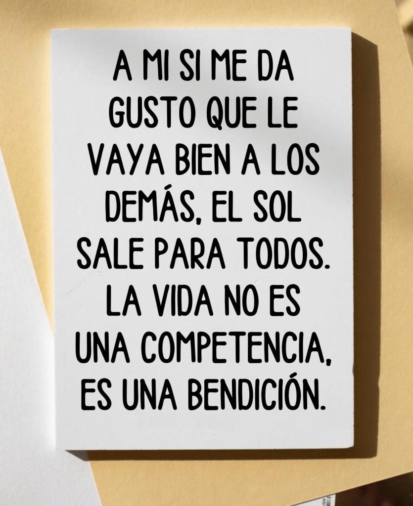 La vida no es una competencia es una bendición - FRASES.PW